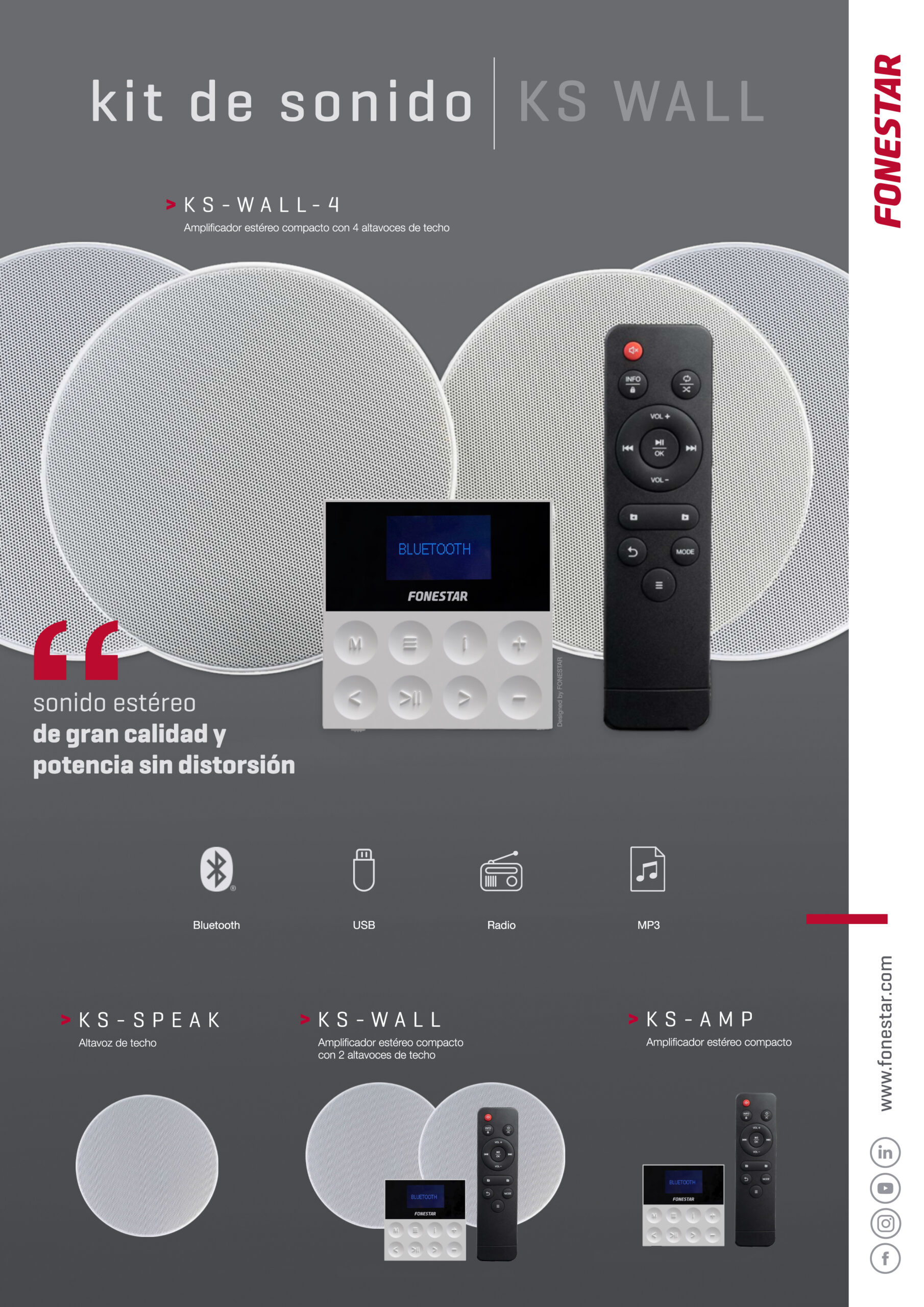 New KS WALL Sound KIT - Fonestar