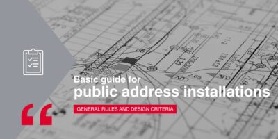 Basic guide for public address installations: general rules and design ...